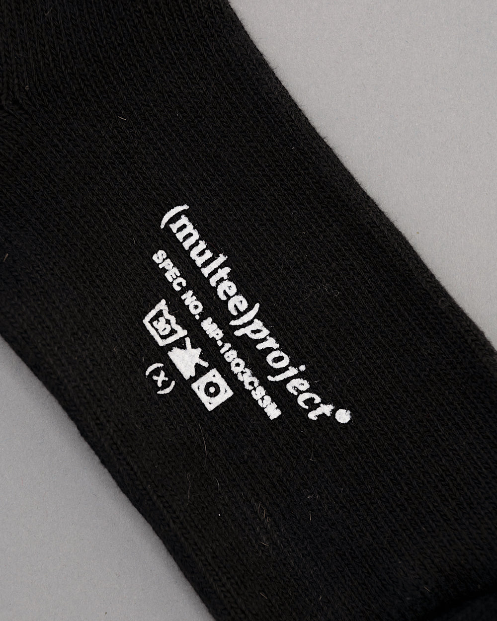 Reflective Organic Crew Socks | Jet Black – (multee)project